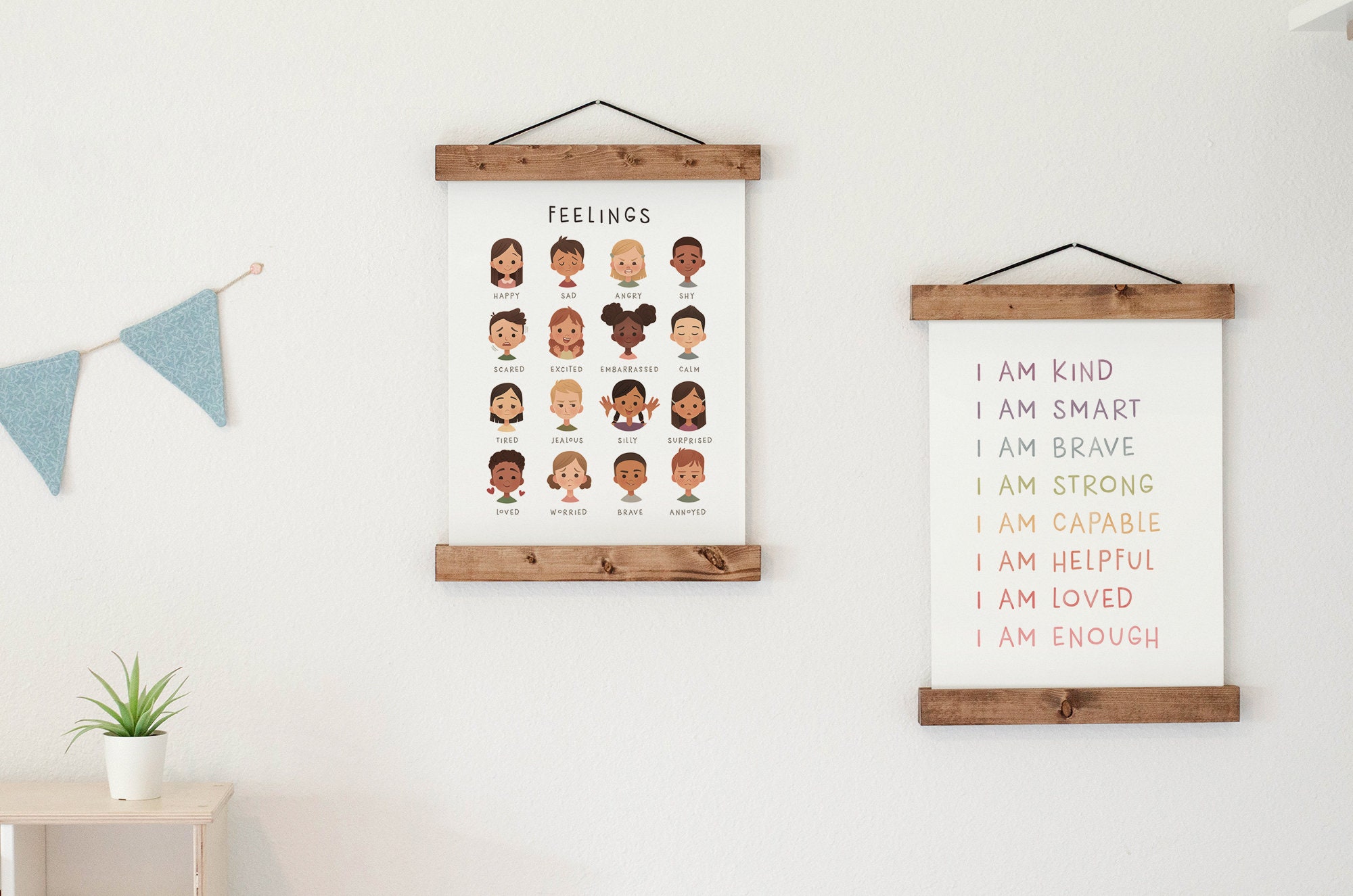 Feelings Poster Emotions Chart Classroom Decor Affirmations | Etsy UK