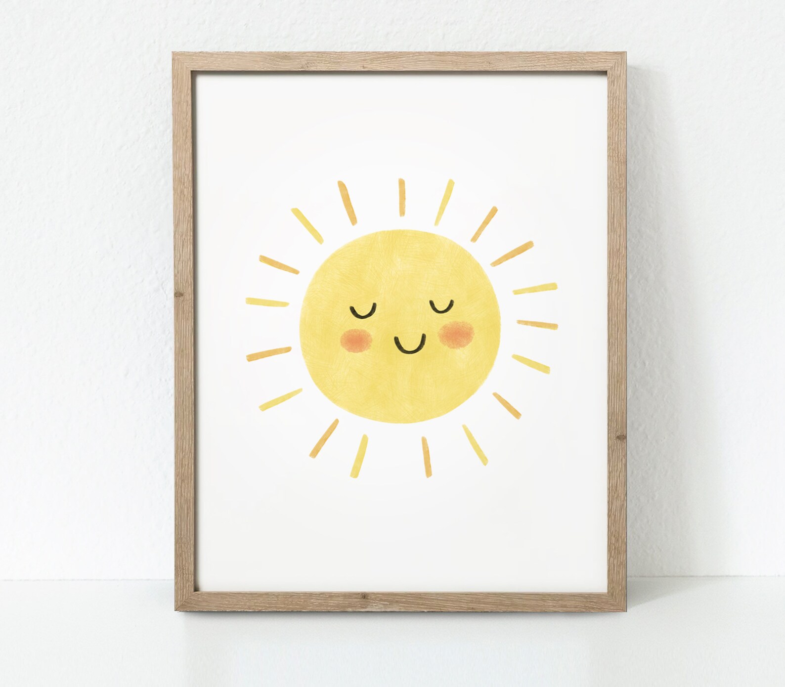 Sunshine Nursery Print, Sun Art Print, Neutral Nursery Decor, Sunshine ...