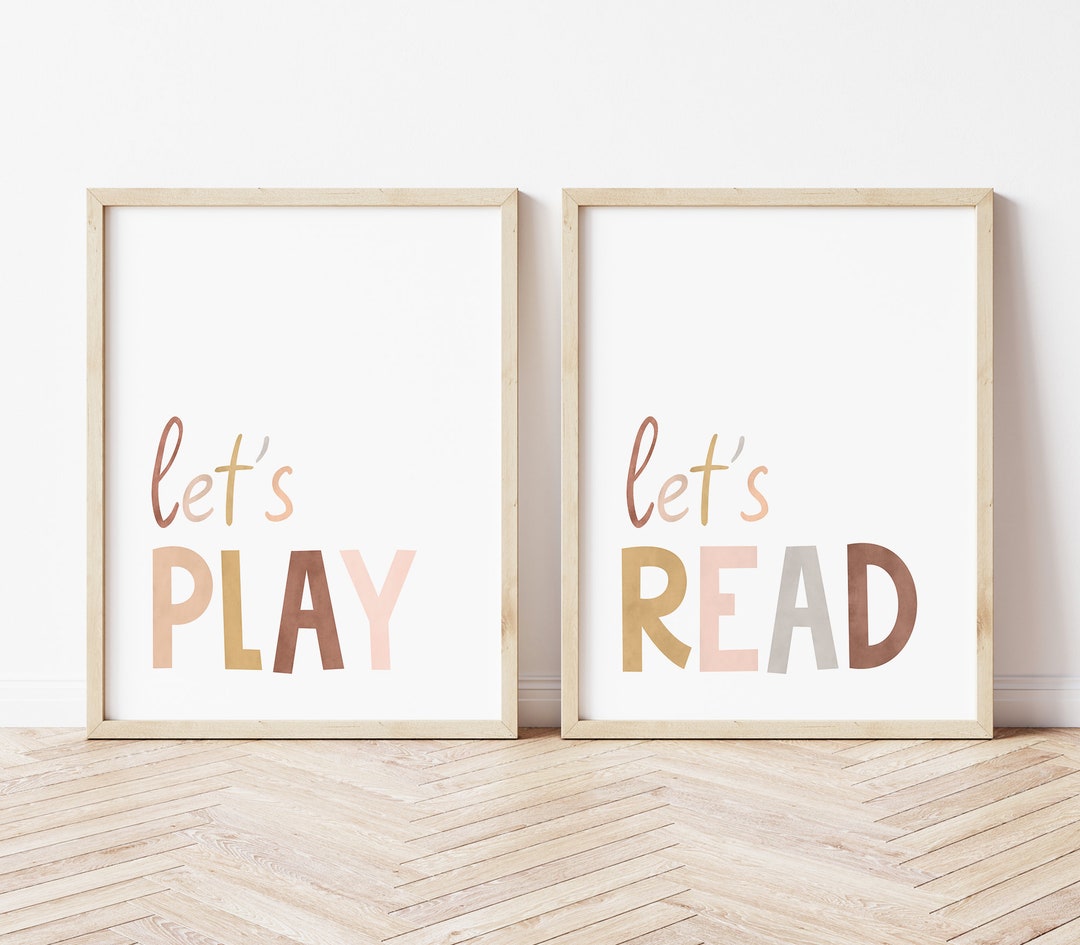 Let's Read Let's Play, Let's Read Print, Let's Play Print, Neutral ...