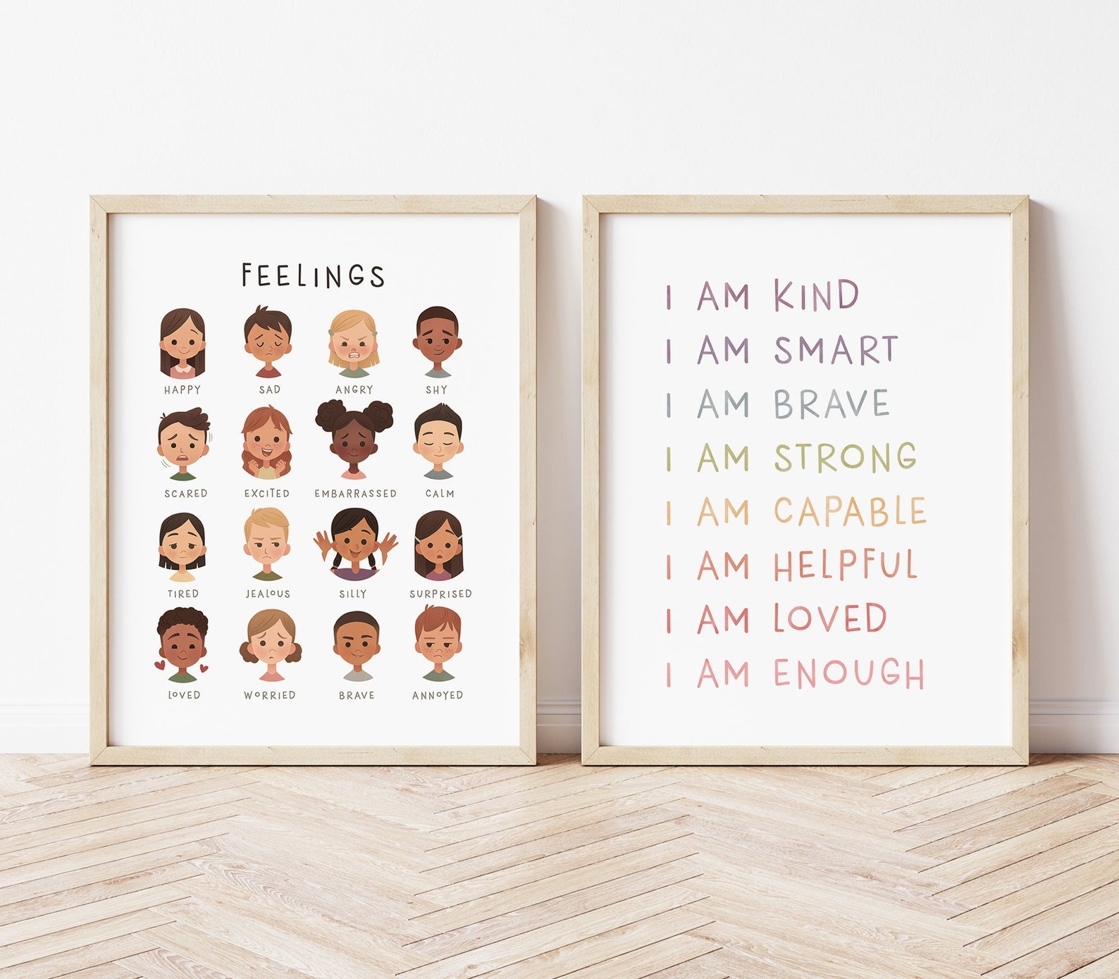 Feelings Poster Emotions Chart Classroom Decor Affirmations | Etsy