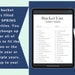 Bucket List Template *editable* Printable | Canva | Blank and Filled ...