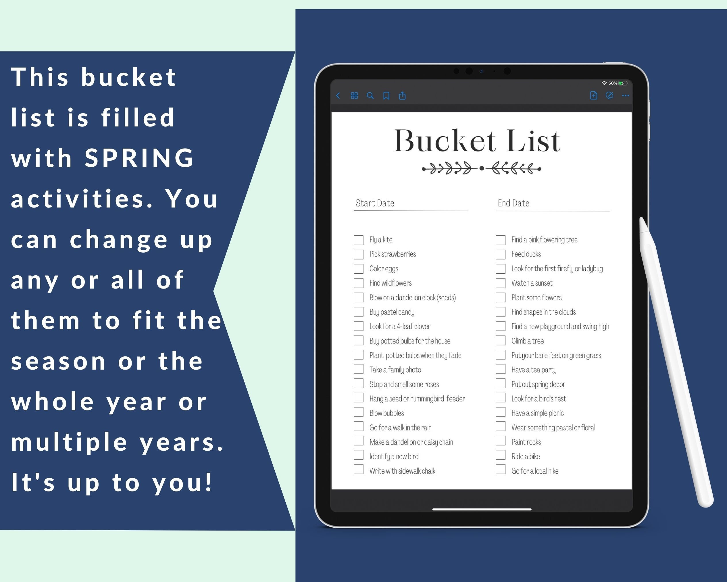 Bucket List Template *editable* Printable | Canva | Blank and Filled ...