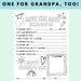 Father's Day Gift Coloring Printable Keepsake | All About Dad Interview ...