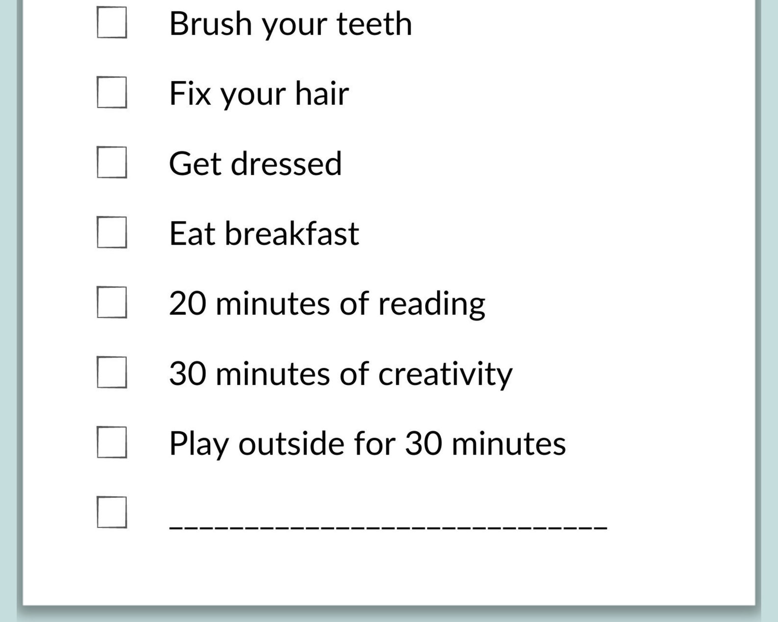 Editable Summer Routine Printable | Canva Template | Kids Chores ...