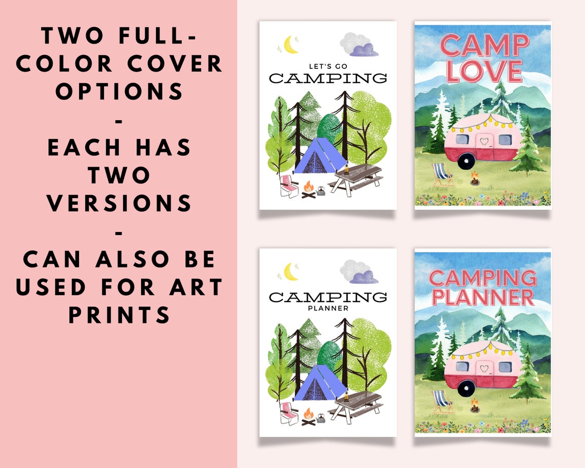 Printable Camping Planner Bundle Checklist Packing List - Etsy