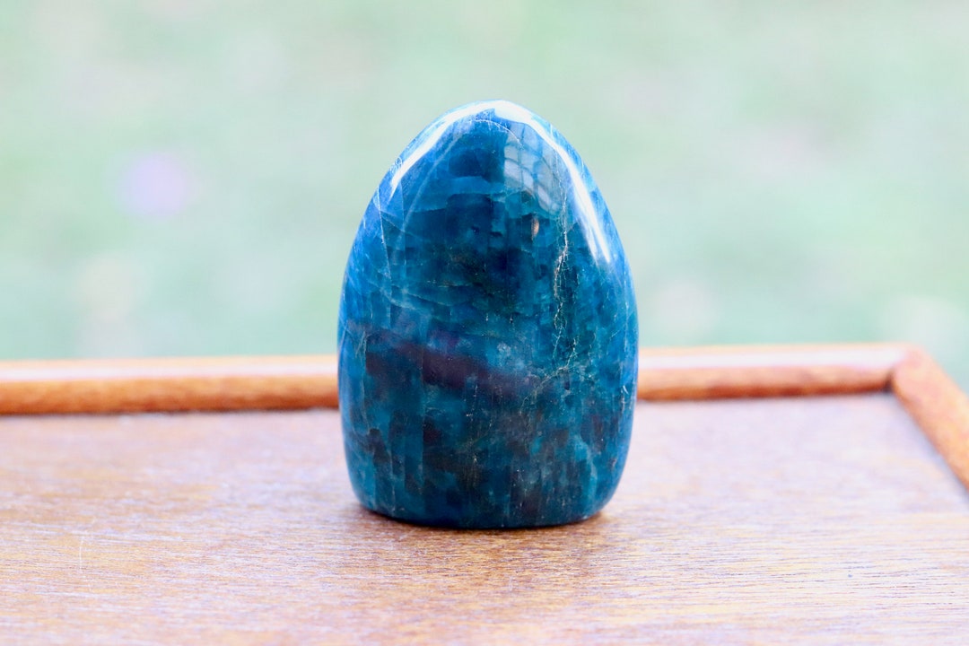 AAA Grade Deep Blue Apatite Dome - Etsy