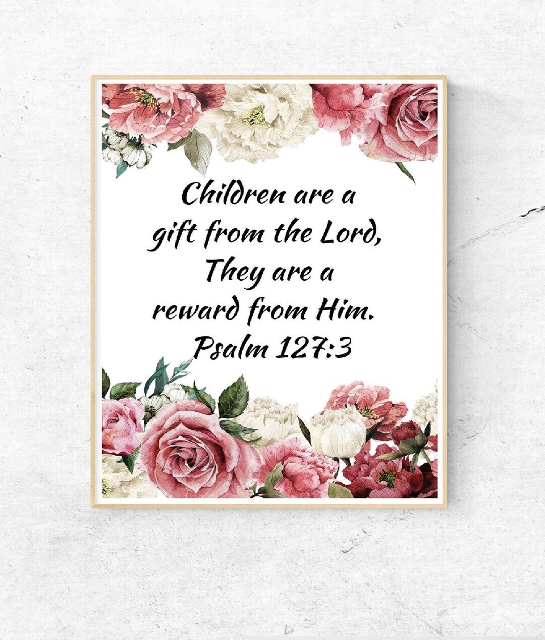 Psalm 127 Printable | Bible Verse Wall Art | Children Are a Gift From ...