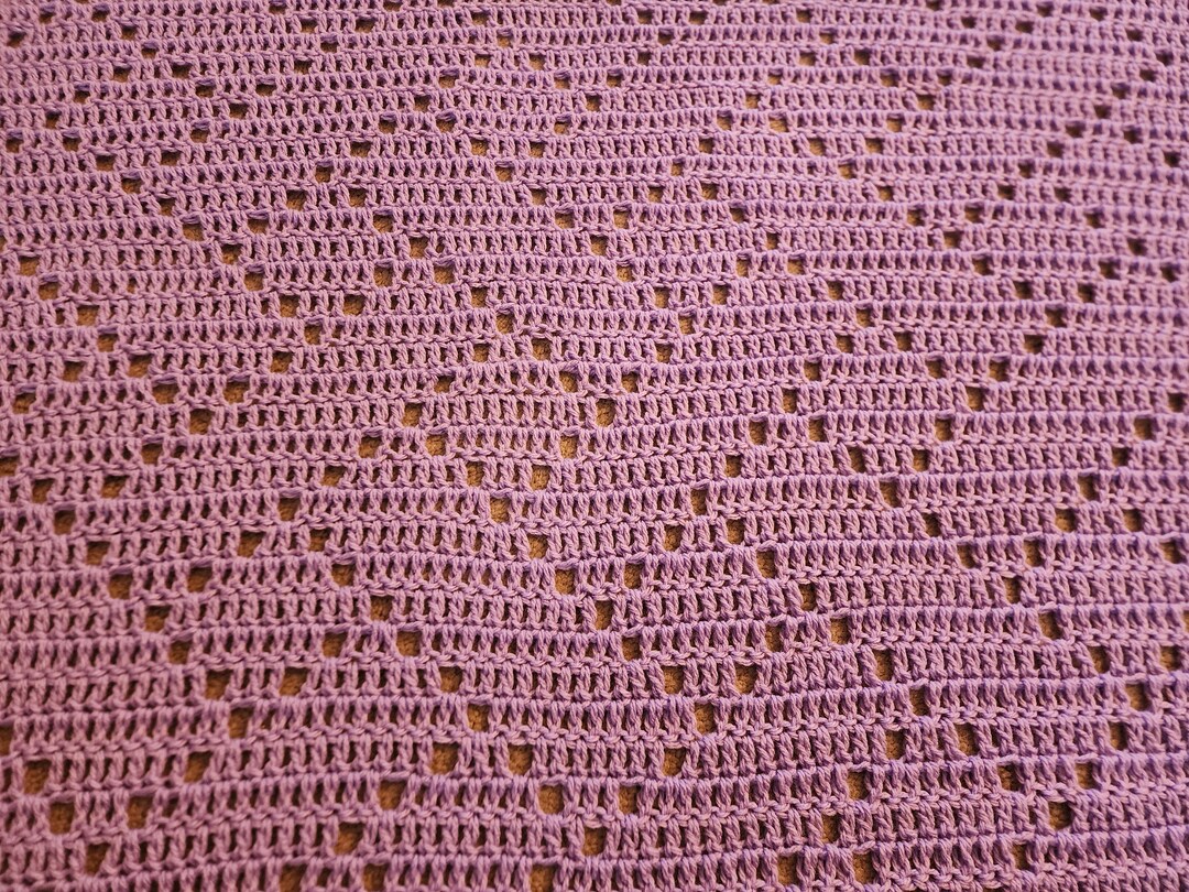 PDF - Woven Filet Blanket Crochet Pattern - Etsy