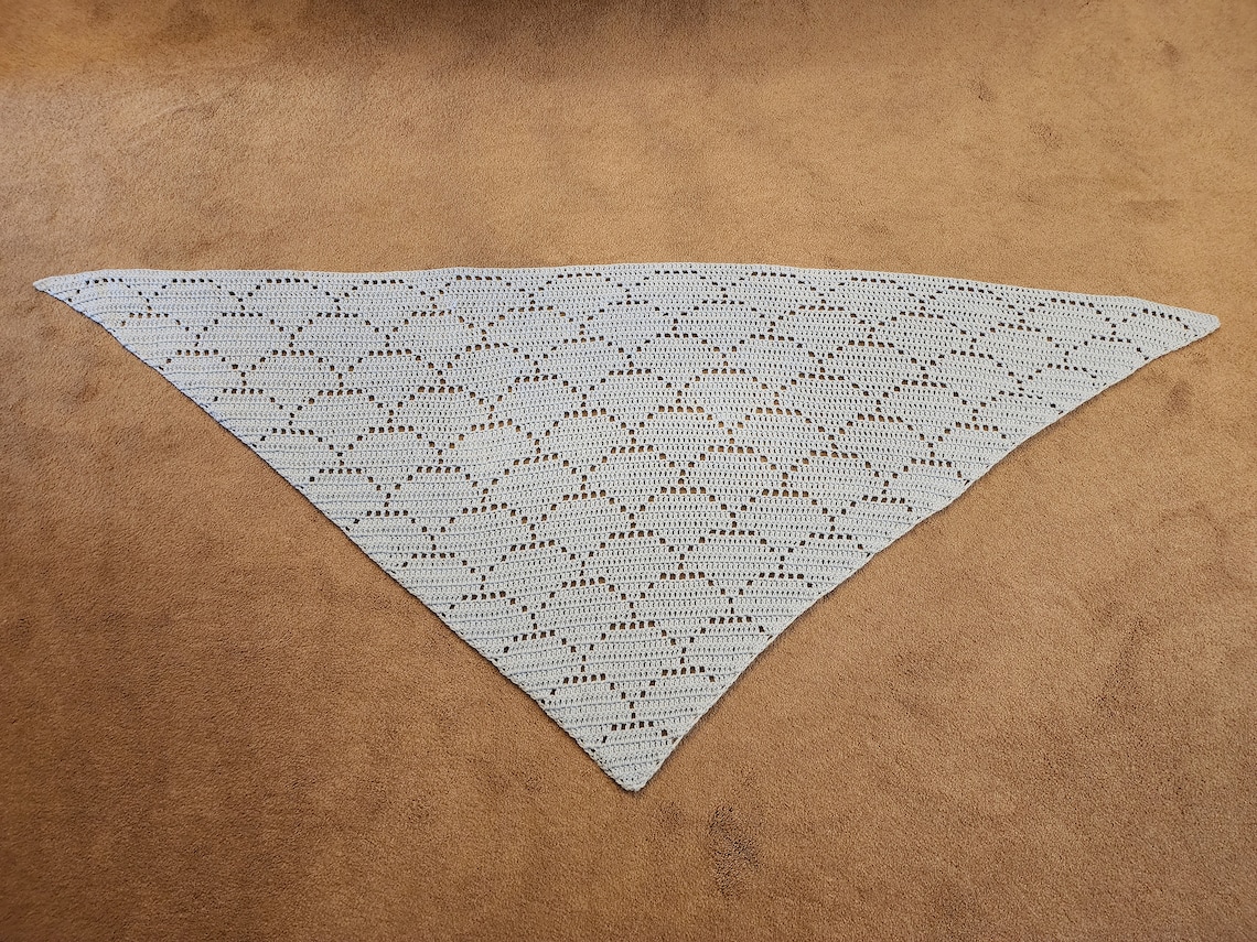 PDF - Arches Filet Shawl - Crochet Pattern - Etsy