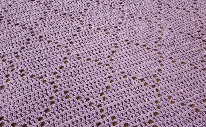 Magic Lantern Filet Blanket - PDF Crochet Pattern - Etsy