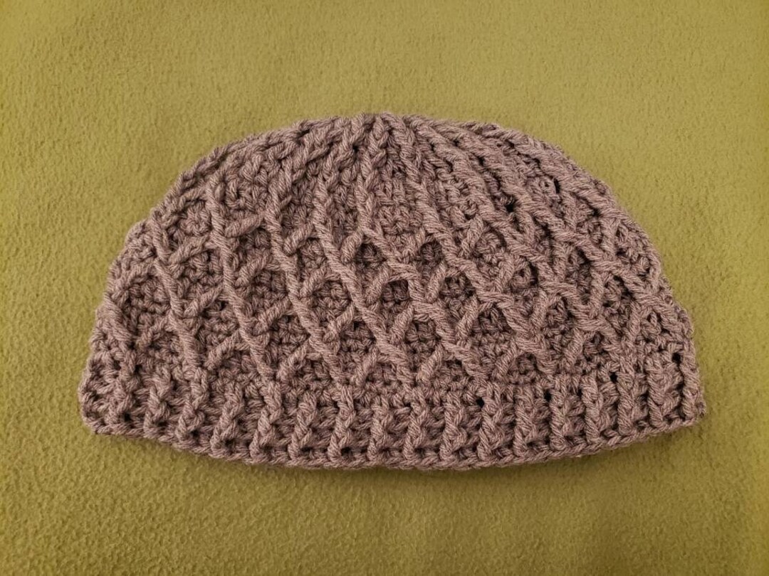 PDF Pattern - Embossed Diamonds Hat - Adult Sized - Crocheted - Etsy