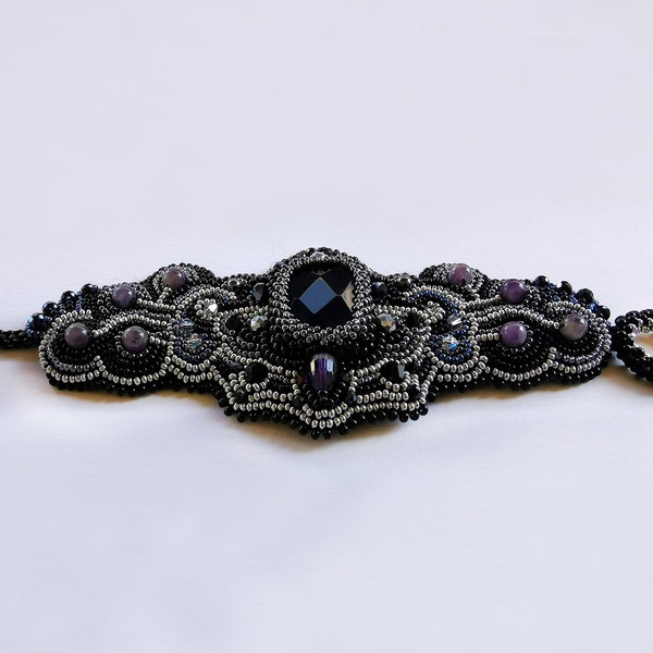 Bead Embroidery Cuff - Etsy