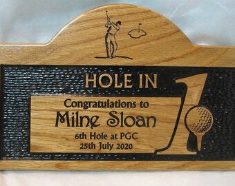 Hole in One Plaque - Etsy