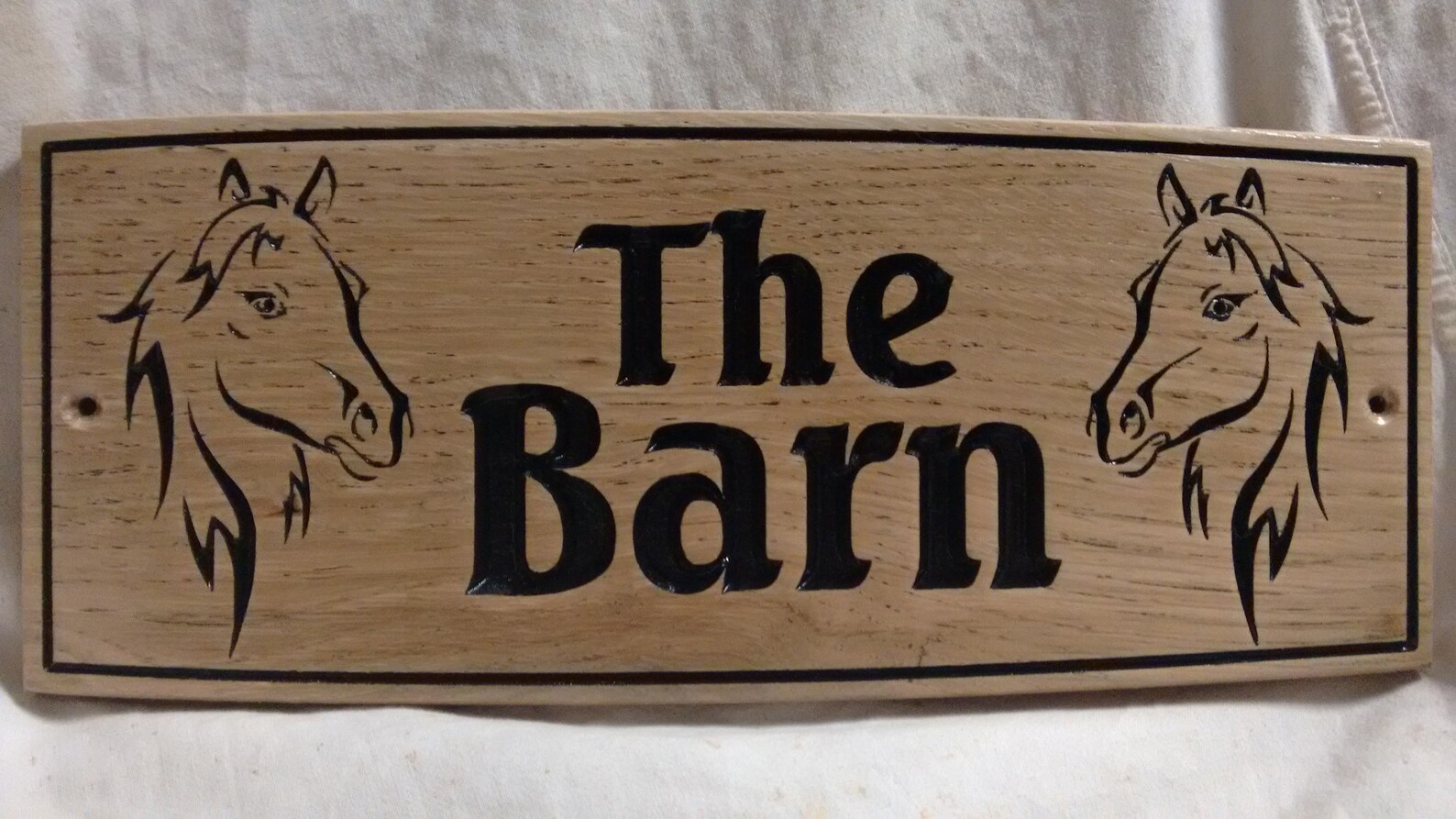 Horse Stable Sign Personalised With Image 130x300x12mm 5 - Etsy