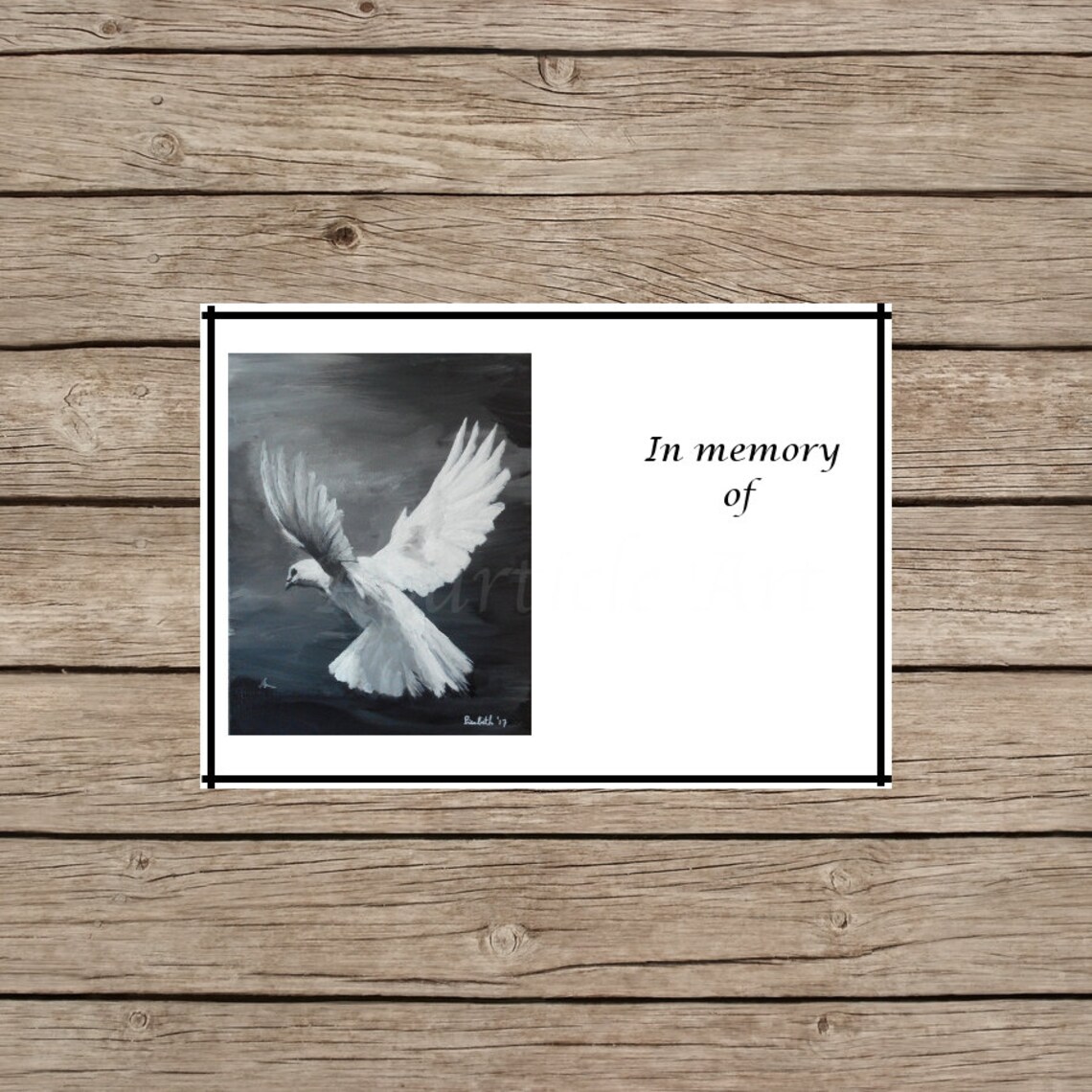 Printable begrafenis afbeelding template kaart witte duif ontwerp label ...