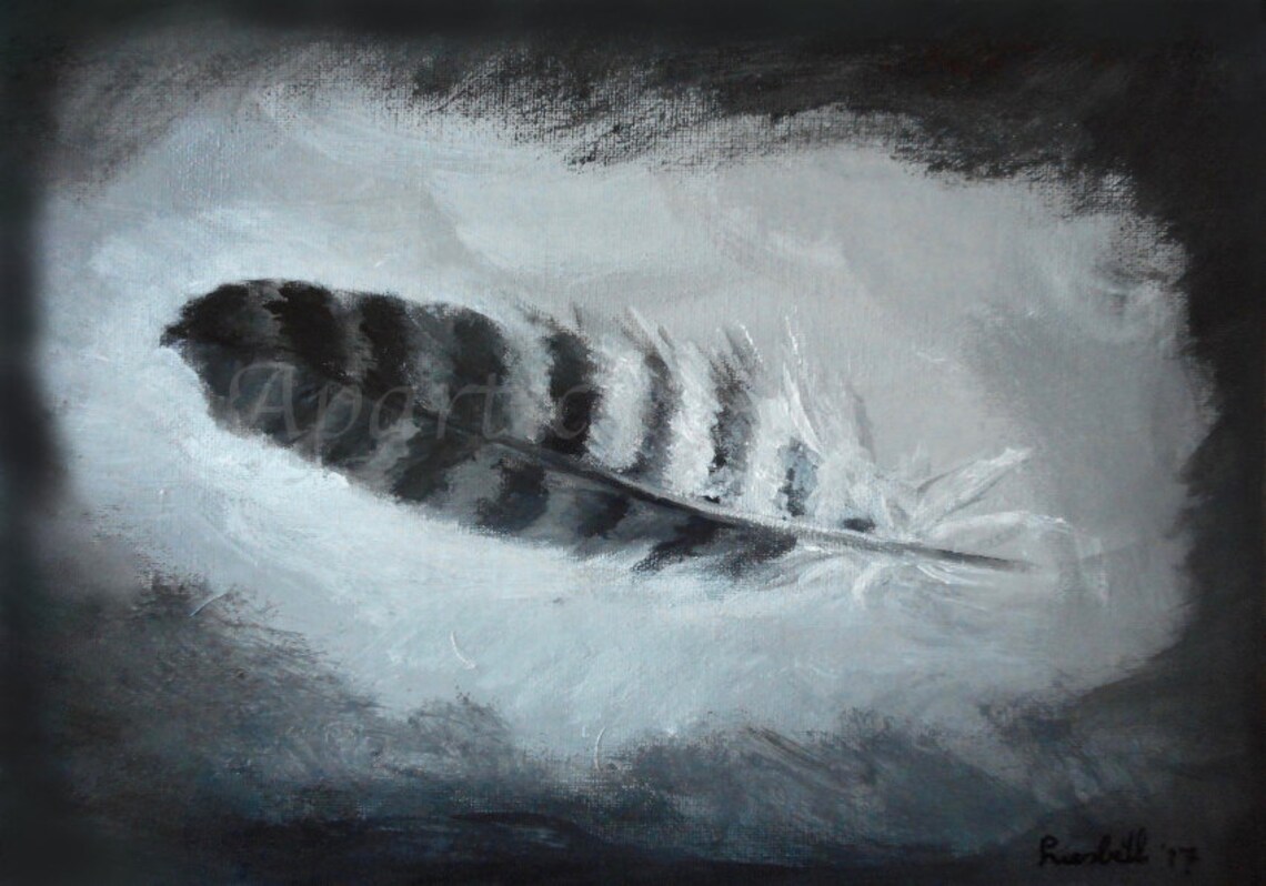 Raptor Bird Feather Art Wall Art Artwork Ceremony Native - Etsy