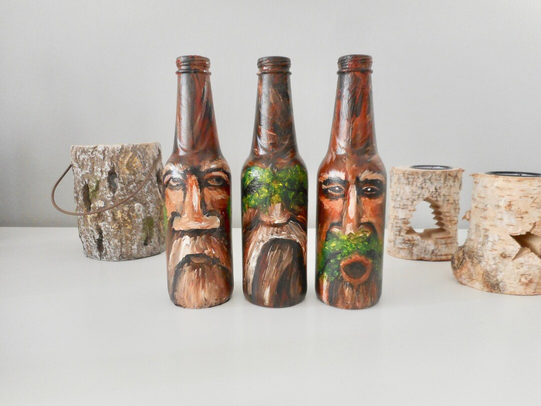 Hear No Evil, See No Evil, Speak No Evil Hand Painted Bottles Original ...
