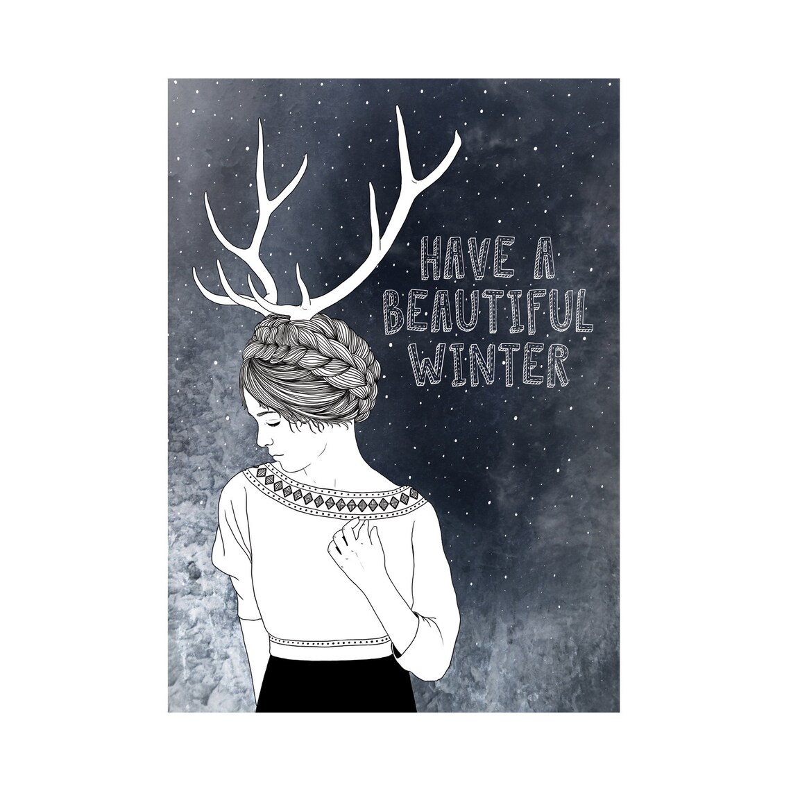 Beautiful Winter Postcard - Etsy