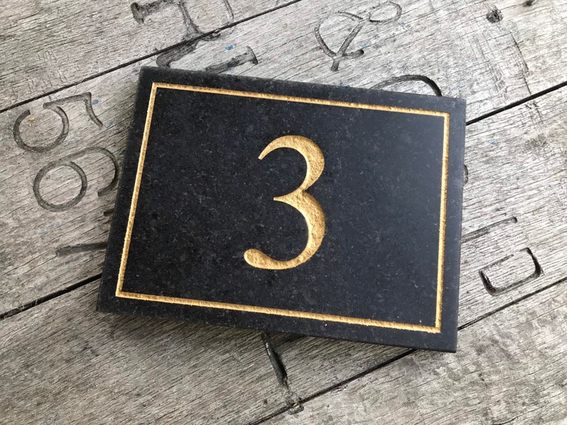 Natural Granite House Signs for Doors Gates and Fences - Etsy UK