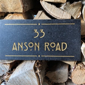 Natural Granite House Signs for Doors , Gates and Fences Available in ...