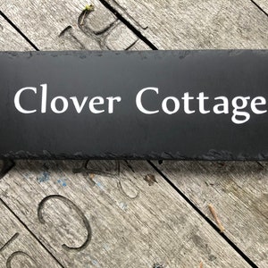 Rustic Chipped Edge Slate House Signs 20mm Thick Deep Engraved ...