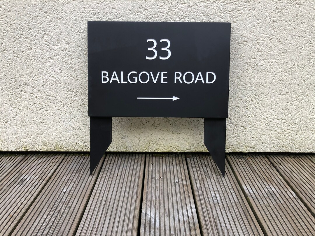 Xtra Large Real Slate House Address Sign 450mm X 300mm X 20mm Thick ...