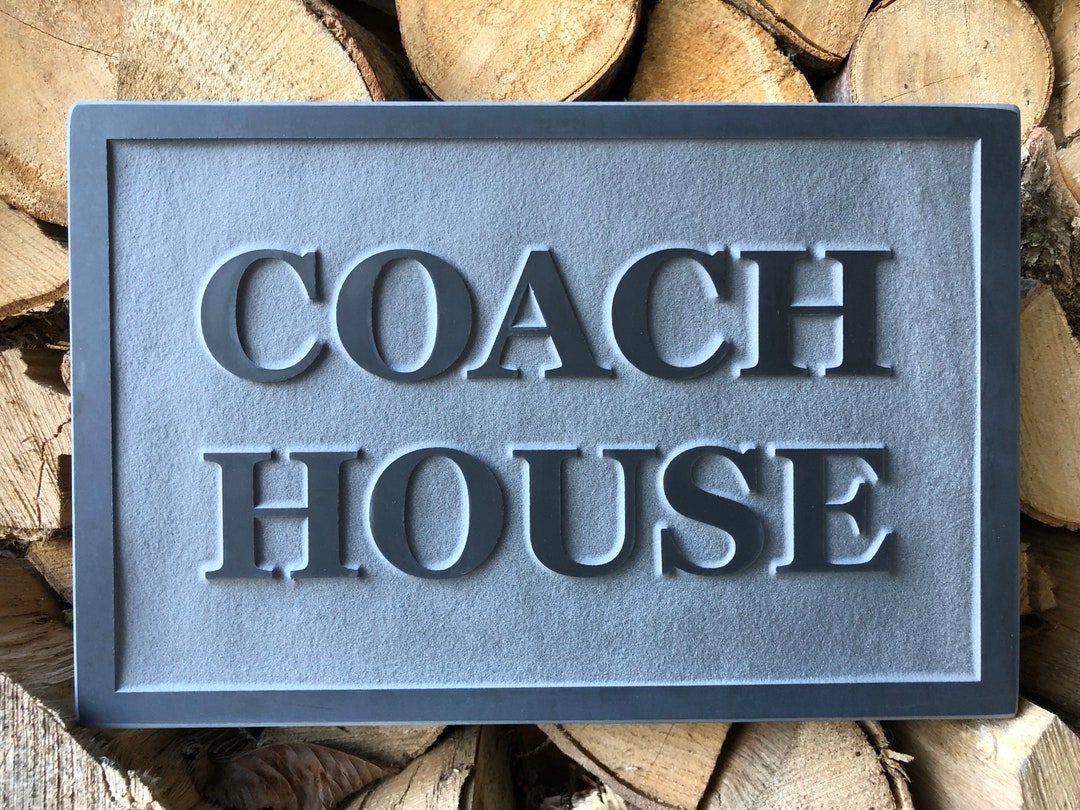 Slate House Sign Relief Engraved With Border Various Sizes Supplied ...