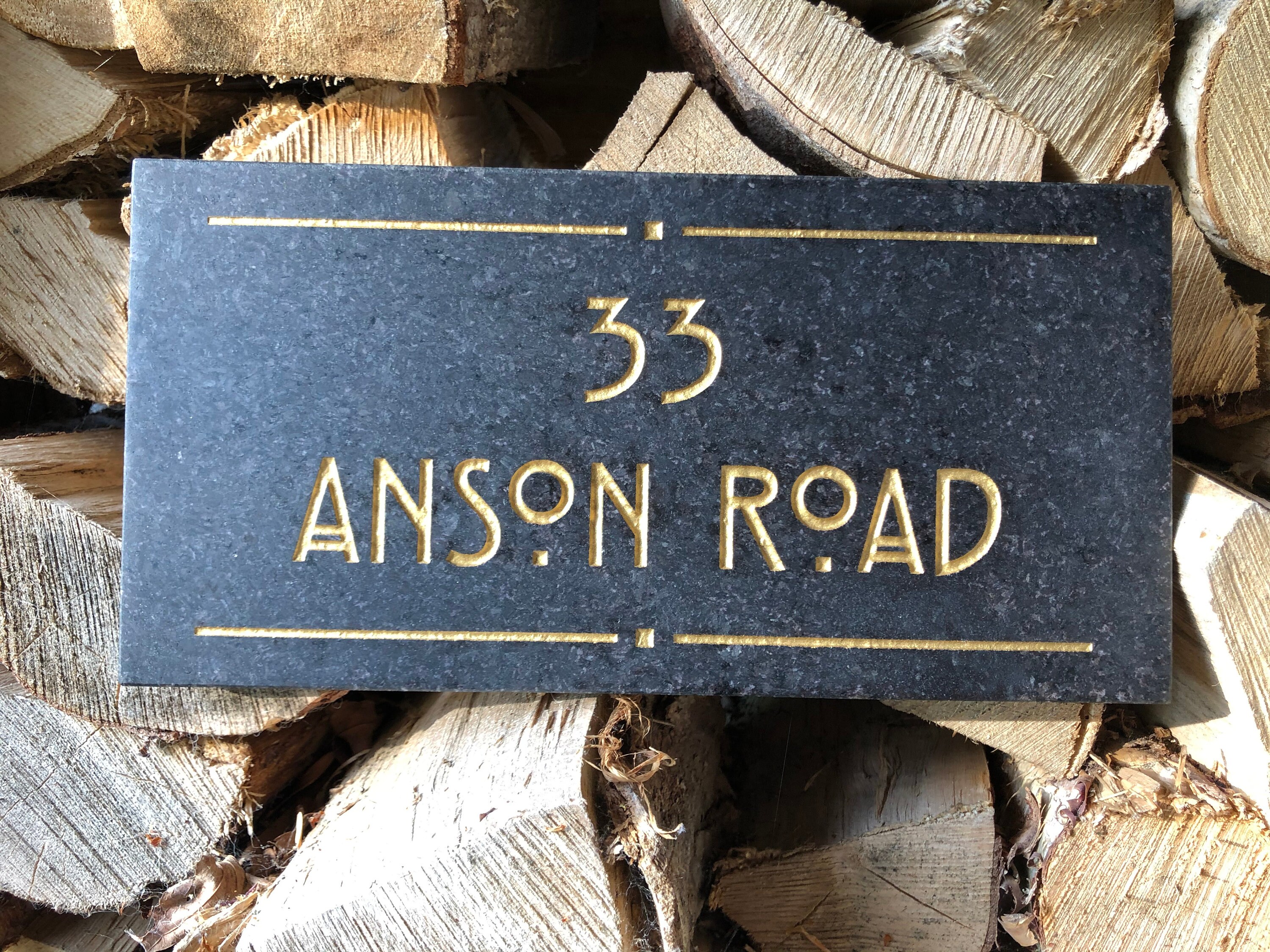 Natural Granite House Signs for Doors Gates and Fences - Etsy UK