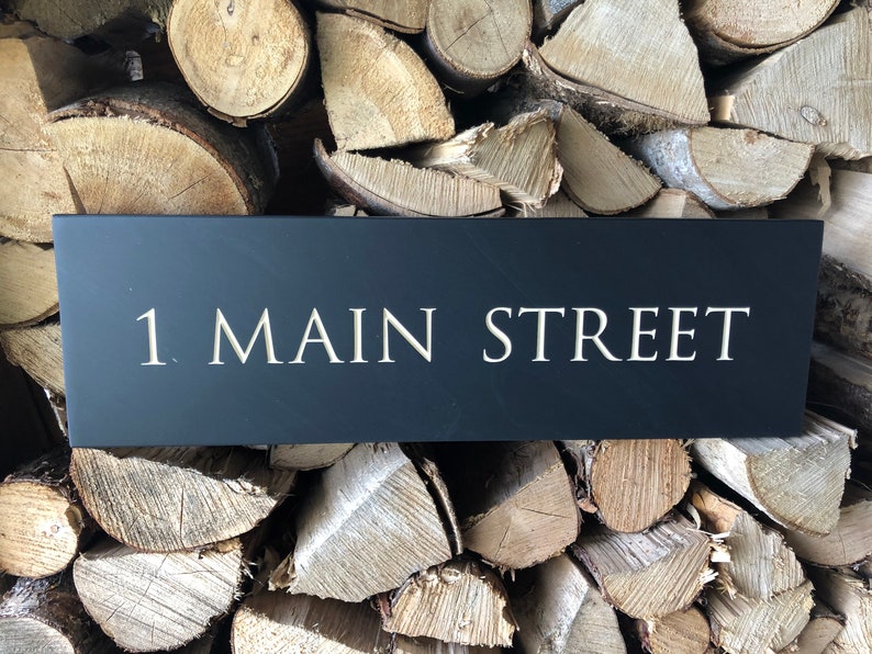 Solid Slate House/gate Sign 20mm Thick 300mm X 100mm - Etsy