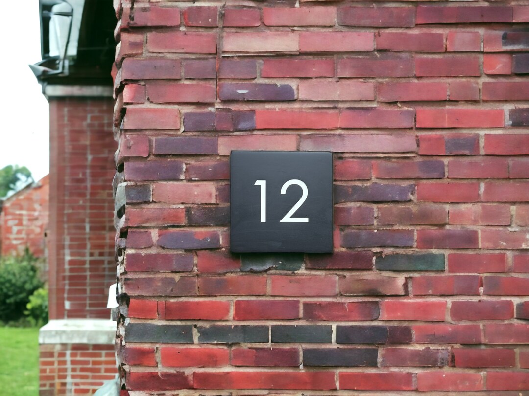 Large Slate House Signs for Door Wall or Gate Numbers 150mm X 150mm X ...