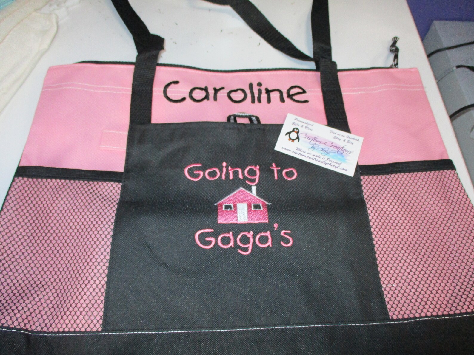 Going to Gaga's House Personalized Overnight Tote Bag Personalized ...