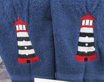 Lighthouse Towels - Etsy