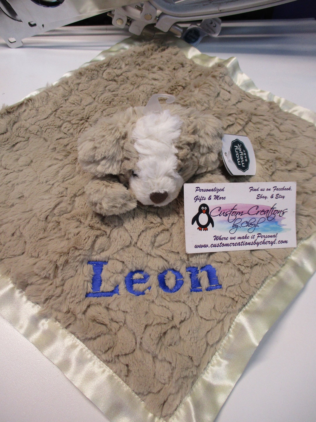 Personalized Putty Puppy Dog Security Blanket, Personalized Puppy ...