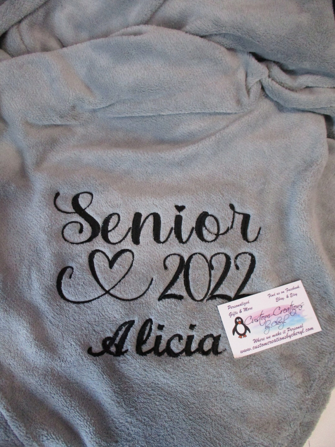 Senior Heart 2025, Personalized Senior Throw Blanket, Custom 2025 ...