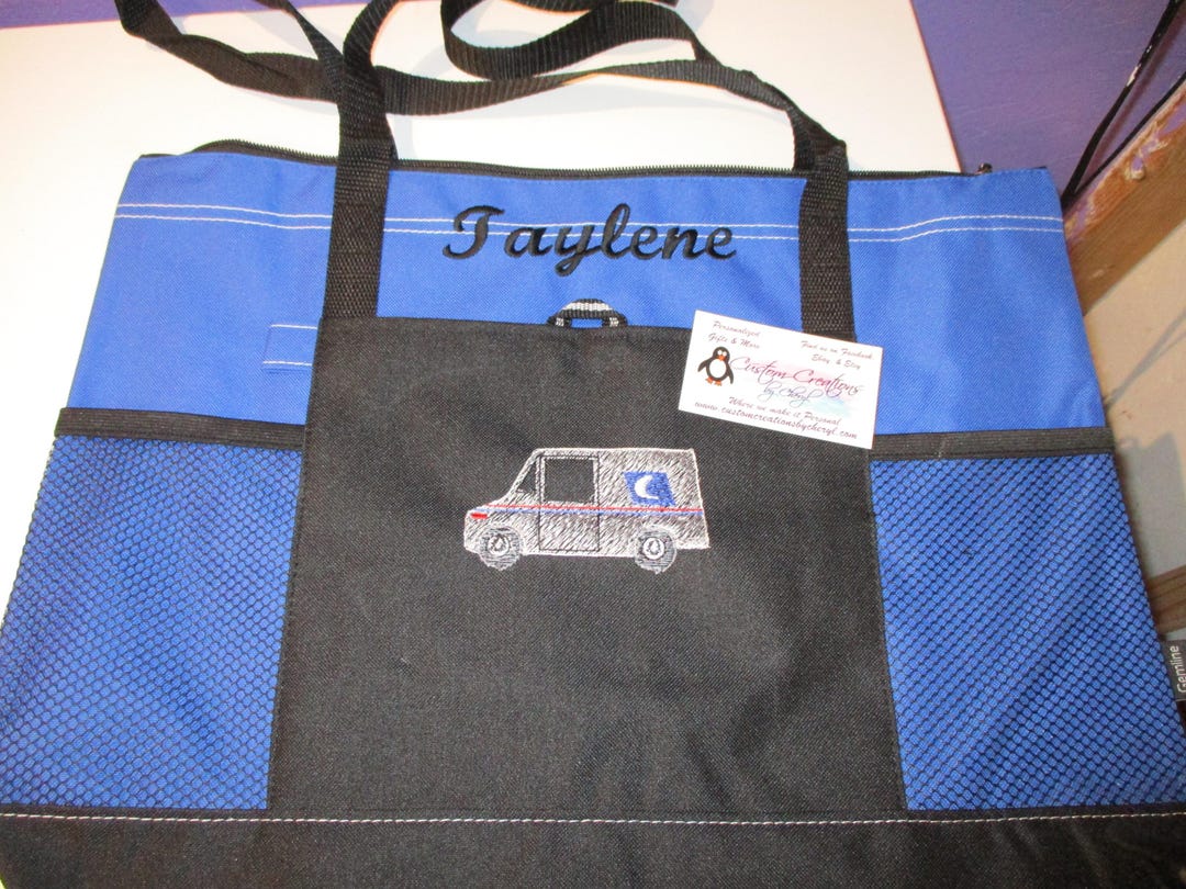 Custom Postal Worker Tote Bag, Personalized Mail Carrier Tote Bag ...