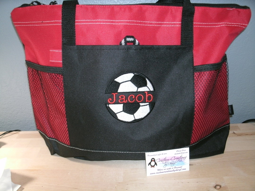 Soccer Split Personalized Personalized Soccer Tote Bag Personalized ...