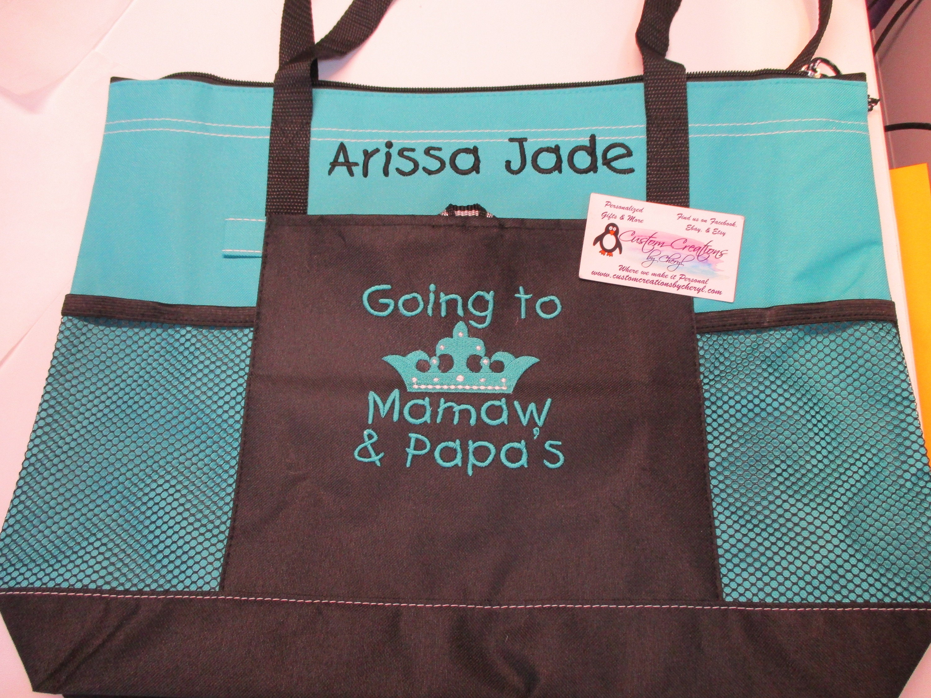 Going to Gaga's House Personalized Overnight Tote Bag Personalized ...