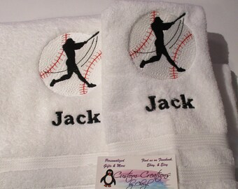 Baseball Towels - Etsy