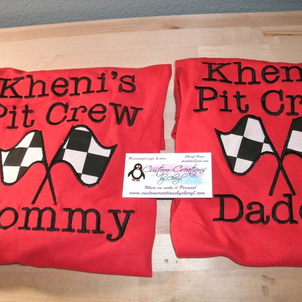 Mom and Dad Pit Crew Svg - Etsy