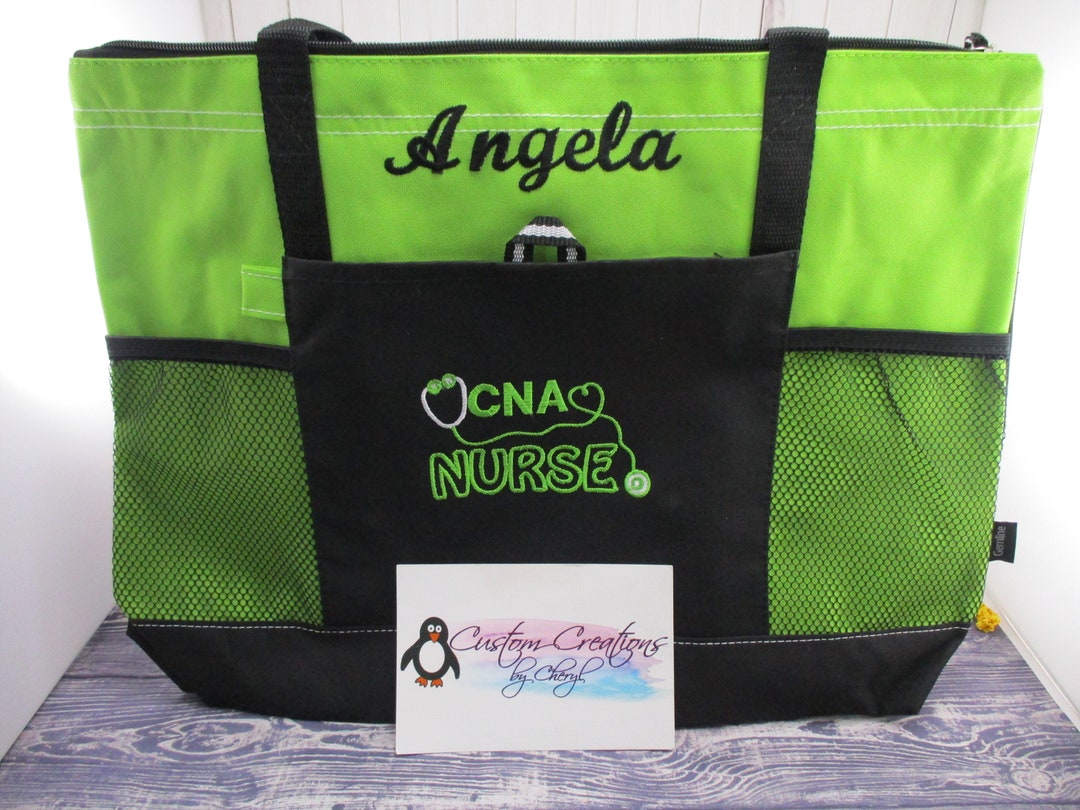 CNA Nurse Stethoscope Personalized Nurse Personalized Tote Bag RN, LPN ...