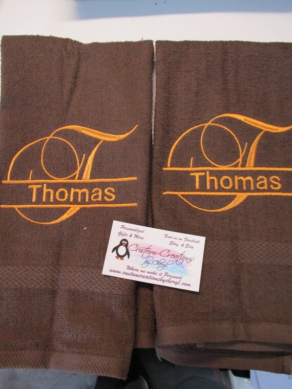 Monogram Calligraphy Split Letter Personalized Kitchen Dish - Etsy