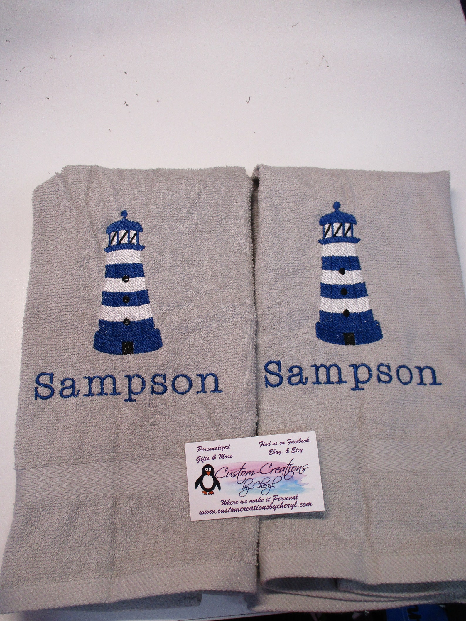 Nautical Lighthouse His & Hers Lighthouse Personalized Kitchen - Etsy