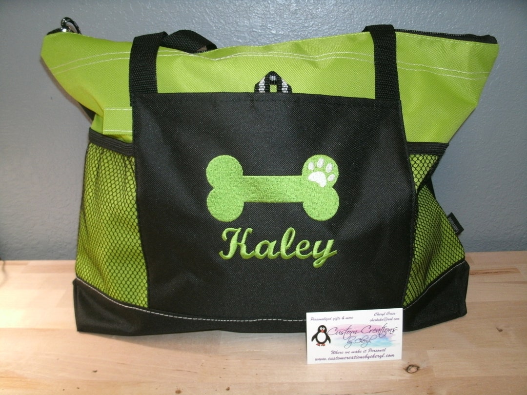 Custom Dog Bone Tote Bag, Personalized Dog Tote Bag, Custom Dog Tote ...