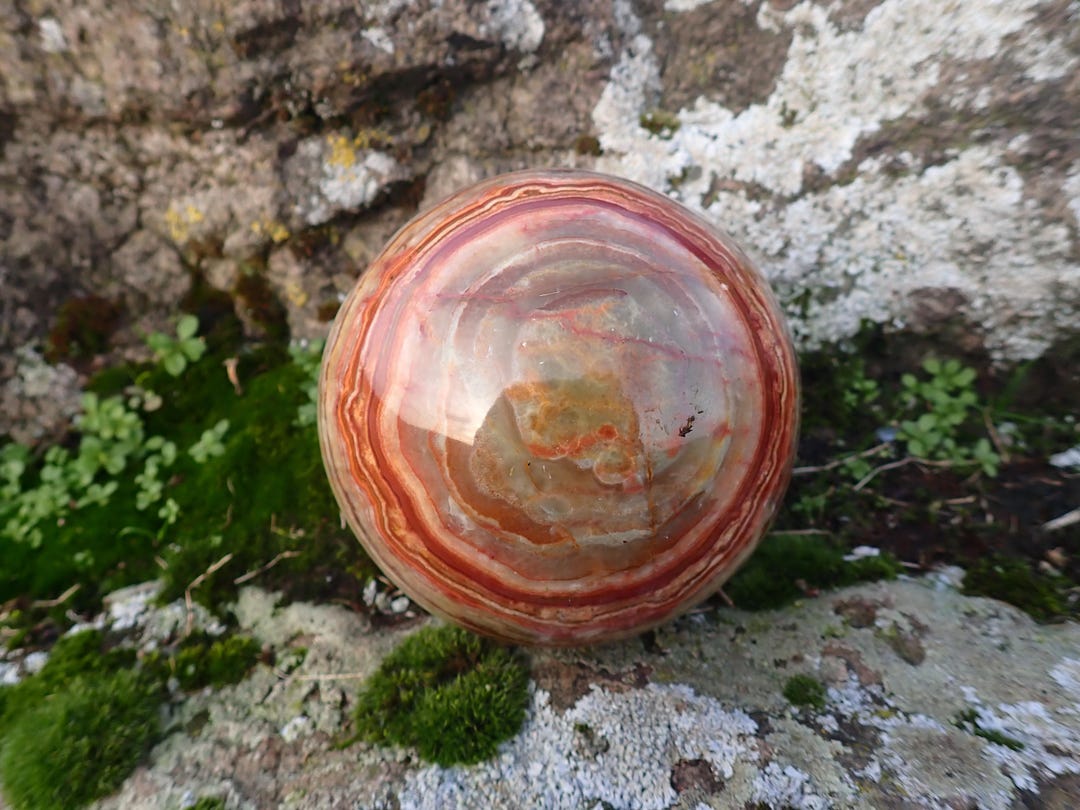 Beautiful XXL Onyx Calcite Ball Alabaster Ca. 1440 Grams 10cm Stone Hippie Deco Minerals ...