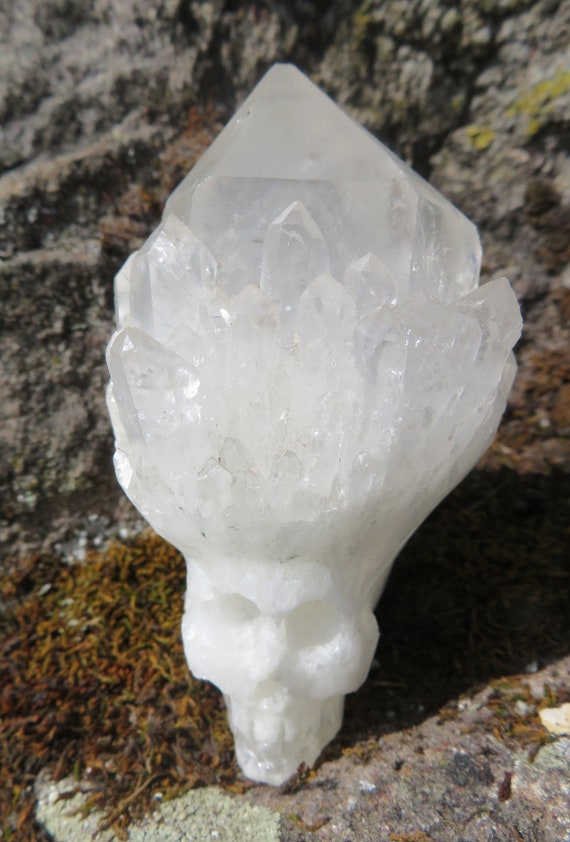 Celestial XL Scepter Crystal With Skull Ca. 85cm X 5cm X 5cm - Etsy