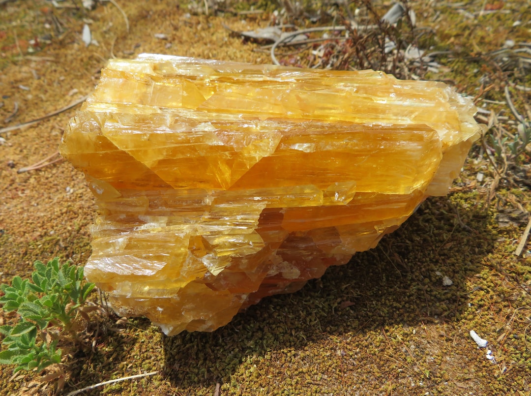 Lovely Raw Honey Calcite Crystal Cluster Ca. 12,5cm X 9cm X 7,5cm Ca ...
