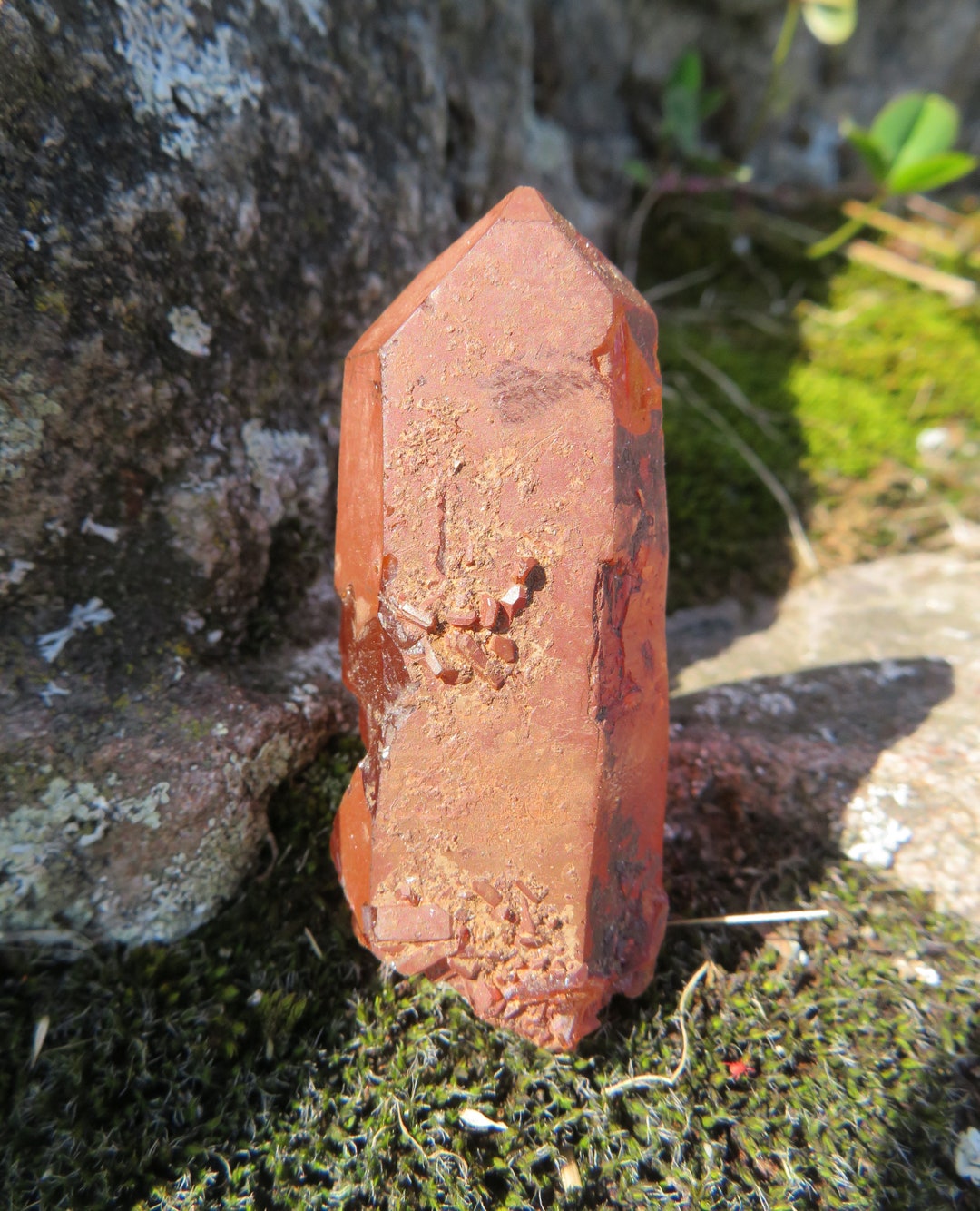 Lovely Red Crystal Tangerine Quartz Hematoid Ca. 26 Grams 5cm Stone ...