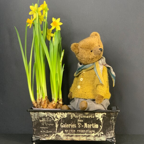 Yellow Teddy Bear - Etsy