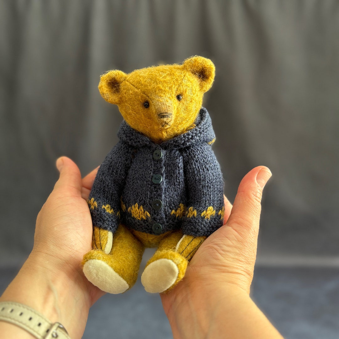 LITTLE Mark 23 Cm 9.06in.mohair TEDDY BEAR Hand Made Vintage Look ...