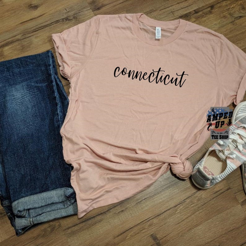 Connecticut Shirt State Shirt Connecticut Apparel - Etsy